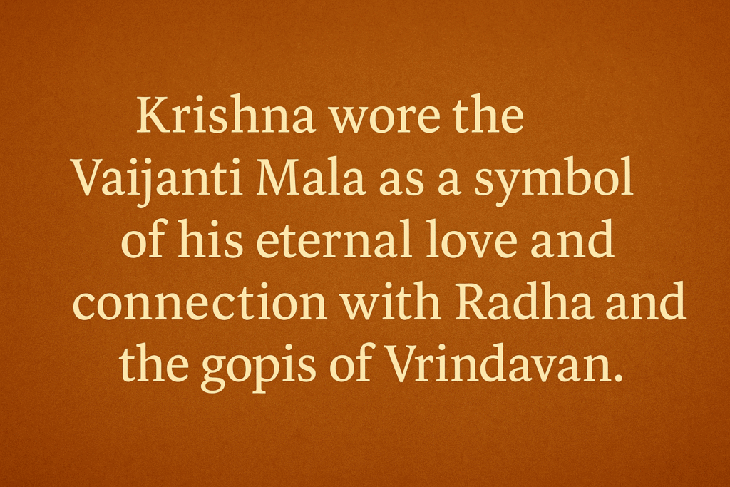 Why Krishna Wore Vaijanti Mala – The Story Behind the Divine Garland ...