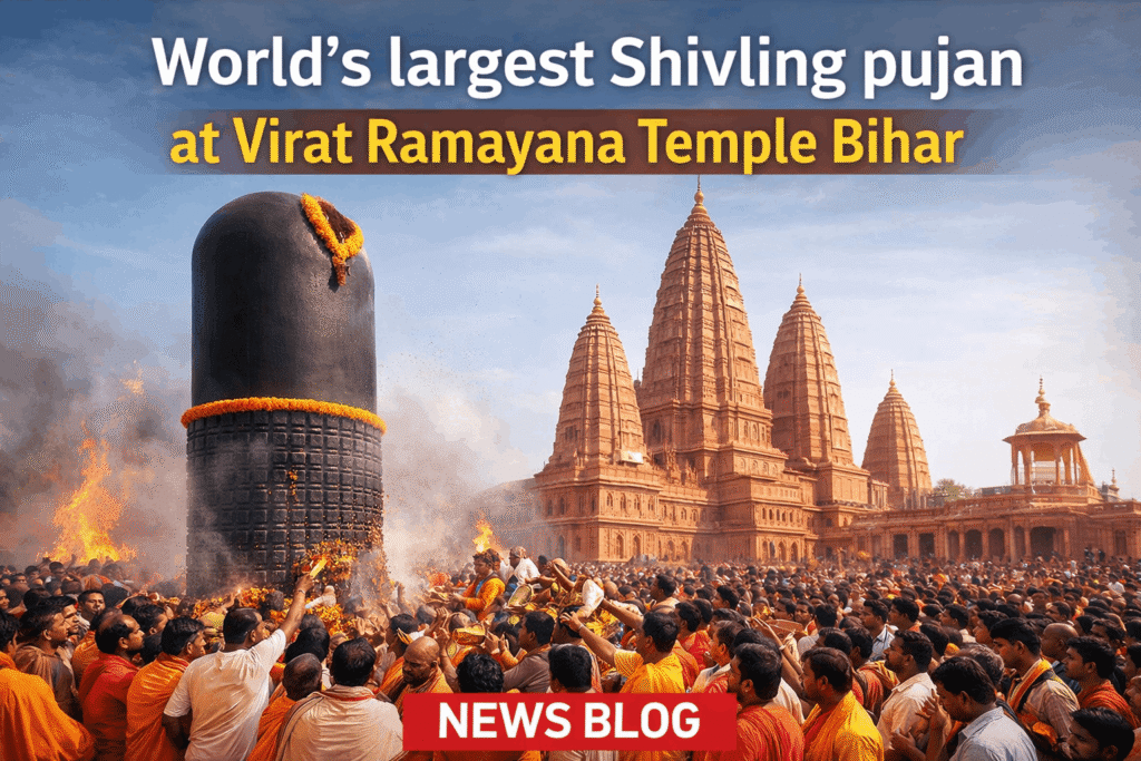 World’s Largest Shivling Pujan at Virat Ramayana Temple